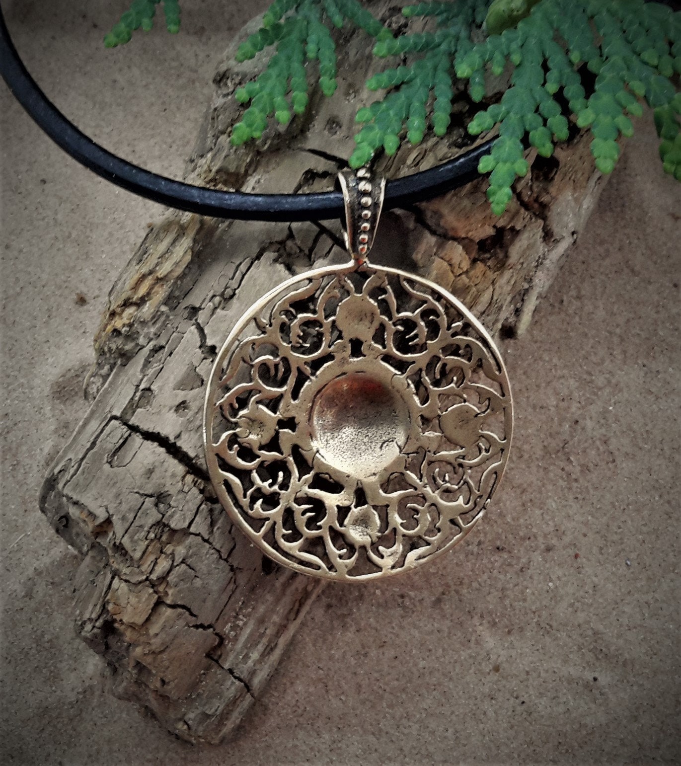 Pendant with symbol. Open work pendant Prosperity . Slavic | Etsy