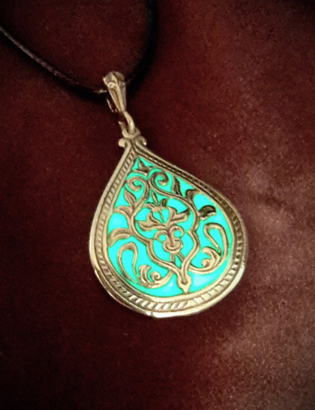 Glow in Dark Amulet. Open Work Pendant Fertility. Slavic Talisman ...