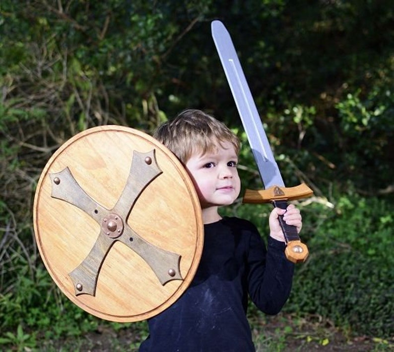 Large Wooden Toy Sword for Kids, Viking Sword, Boys Gift Idea, Wooden ...