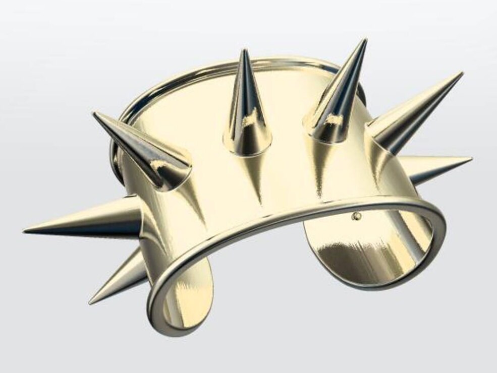 Harley Quinn Spiked Cuff Original Size - Etsy