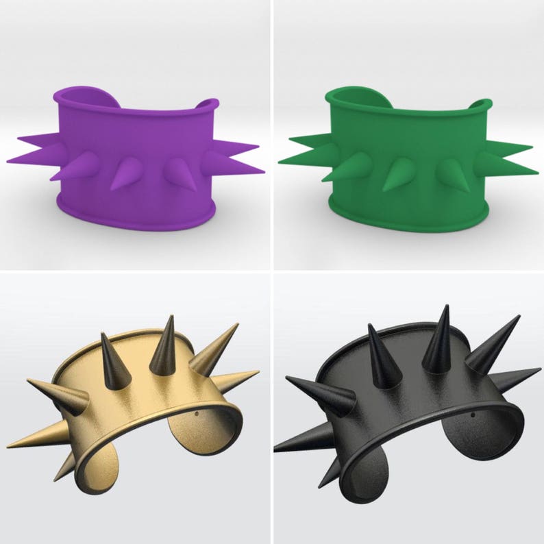 Harley Quinn Spiked Cuff Original Size - Etsy