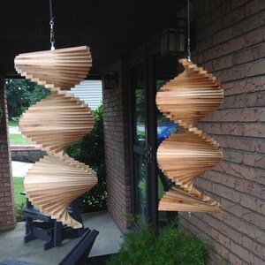 16 Inch Cedar Wind Spinner Yard Art Garden Decorporch - Etsy