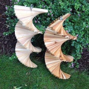 16 Inch Cedar Wind Spinner Yard Art Garden Decorporch - Etsy