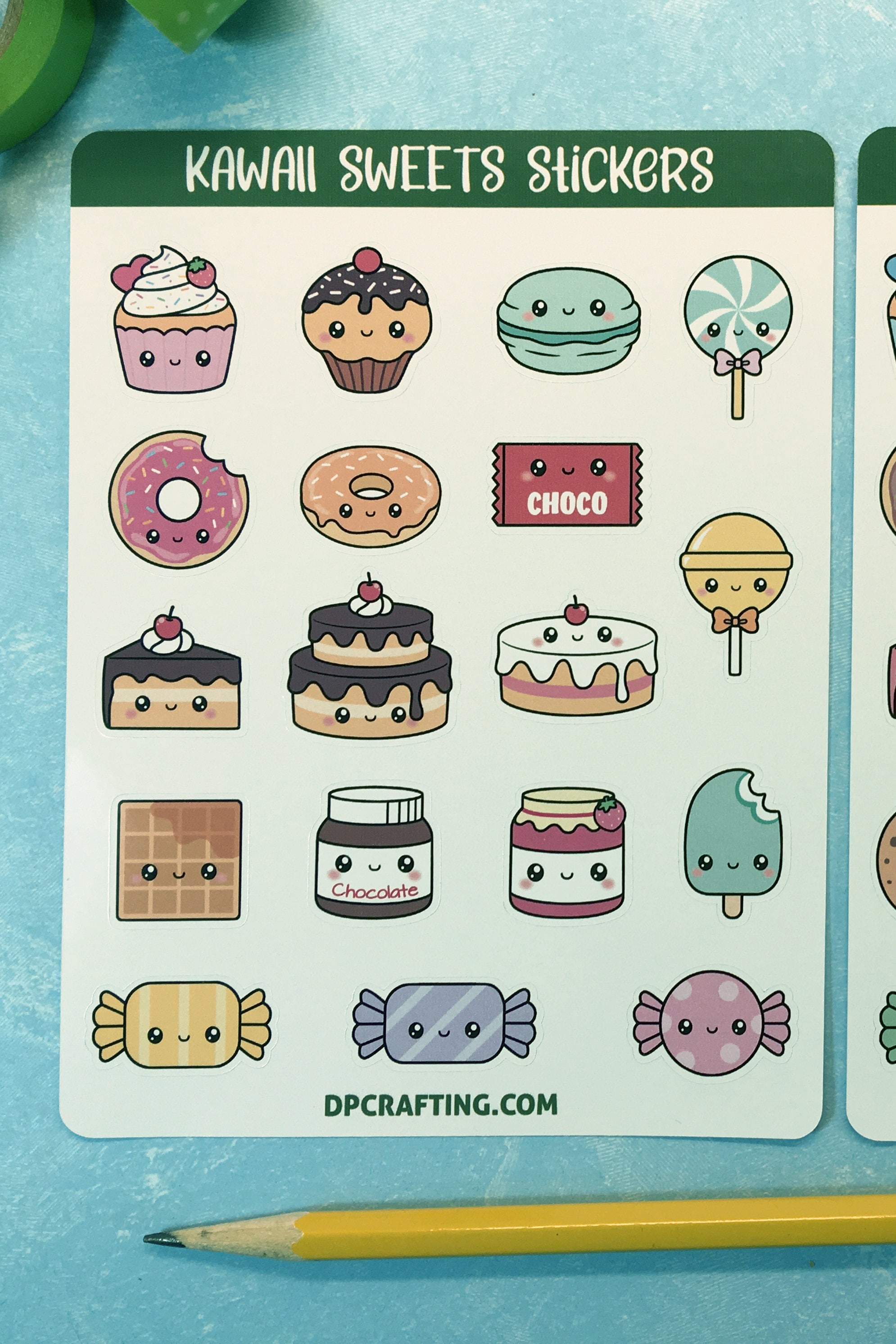 Kawaii Sweets Sticker Set Cute Stickers Planner Stickers | Etsy