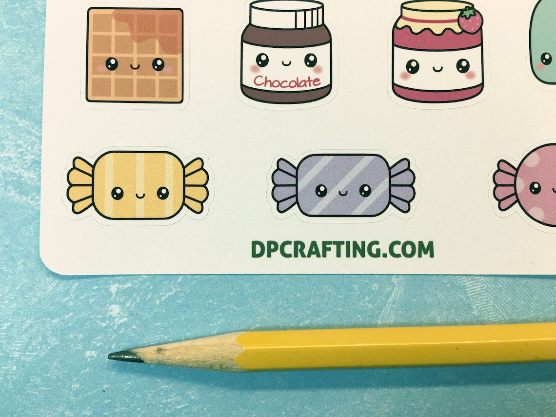 Kawaii Sweets Sticker Set Cute Stickers Planner Stickers | Etsy