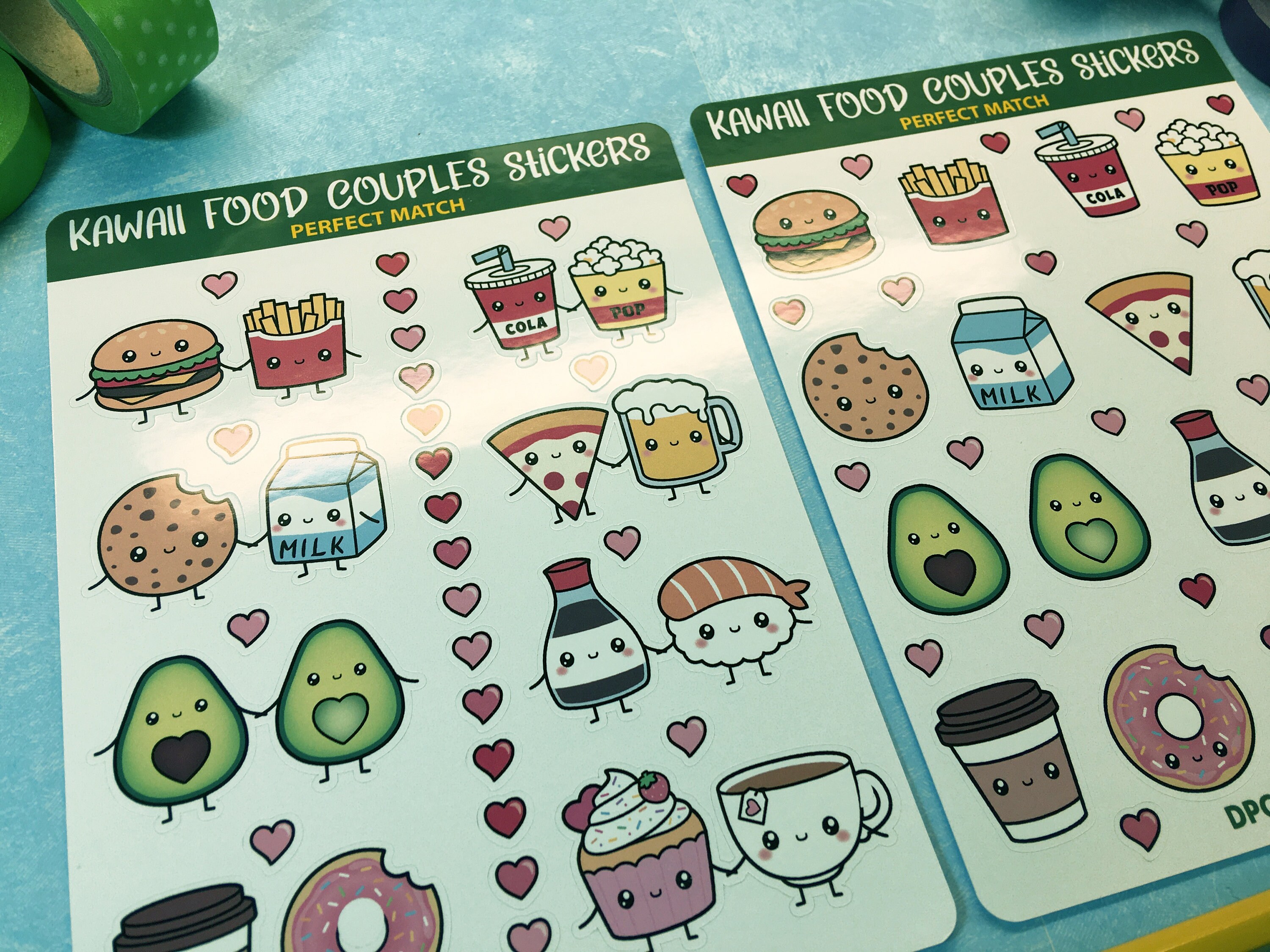 Cute Kawaii Food Stickers Food Stickers Planner Stickers | Etsy