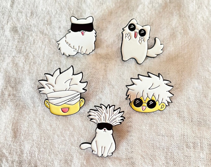 SET OF 5 Jujutsu High School Cosplay Buttons - Etsy