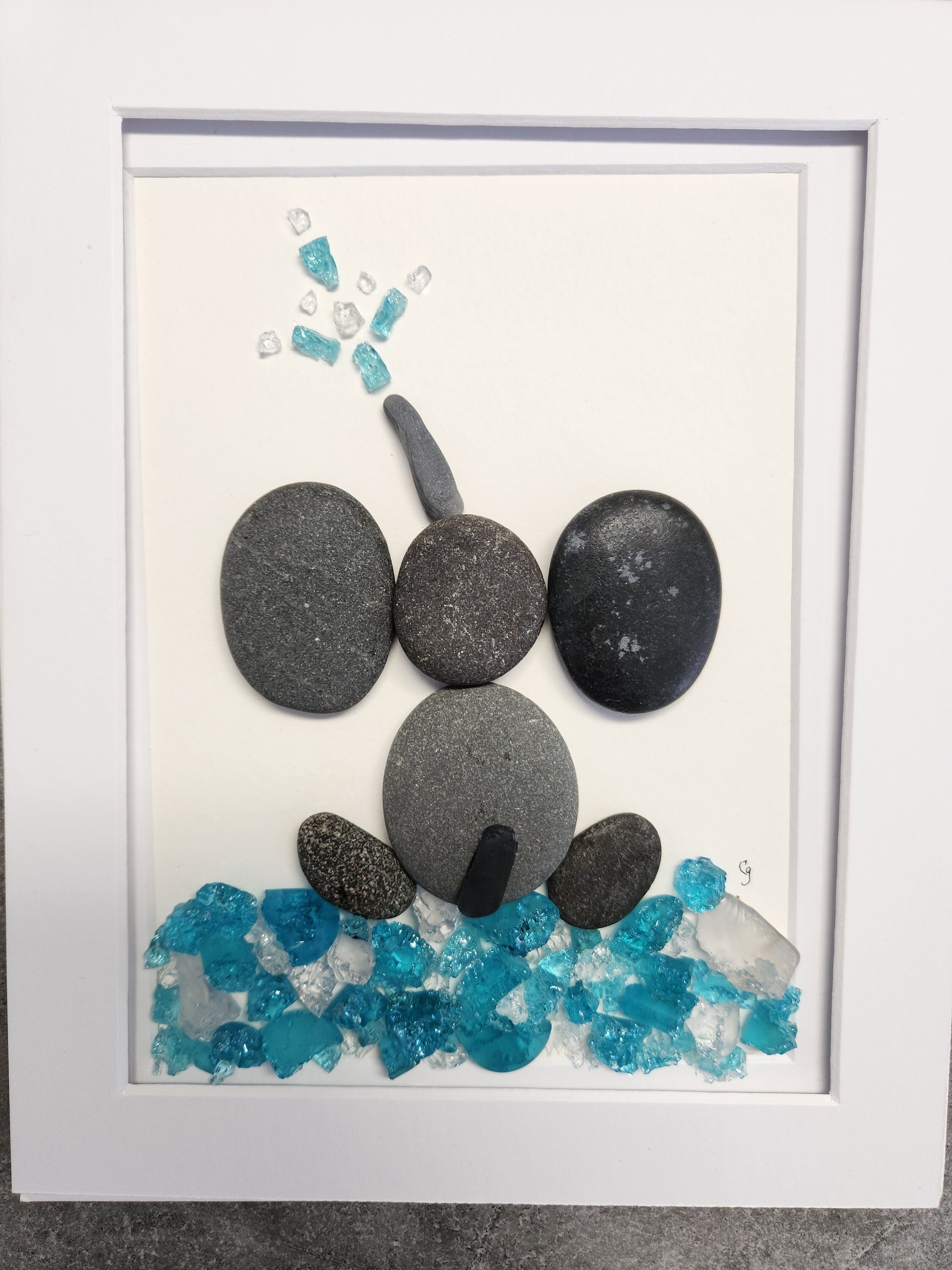 Sea Glass, Pebble Art, Tumbled and Shattered Glass Art - Etsy