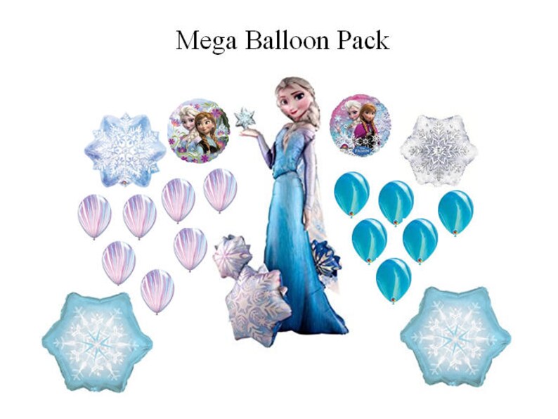 Frozen Balloon Bouquet Frozen Birthday Decorations Anna - Etsy