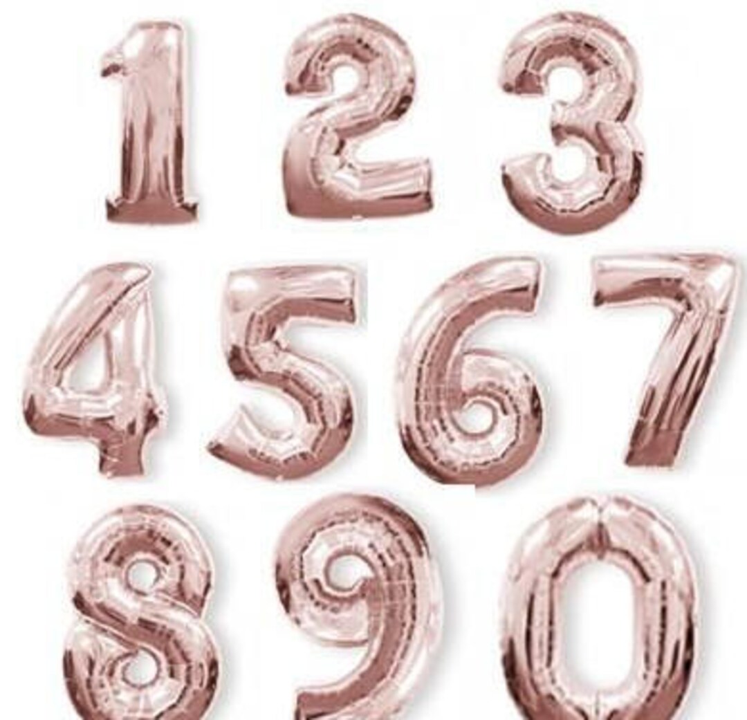 16 Inch Number Balloons Choose Your Color Choose Your - Etsy UK