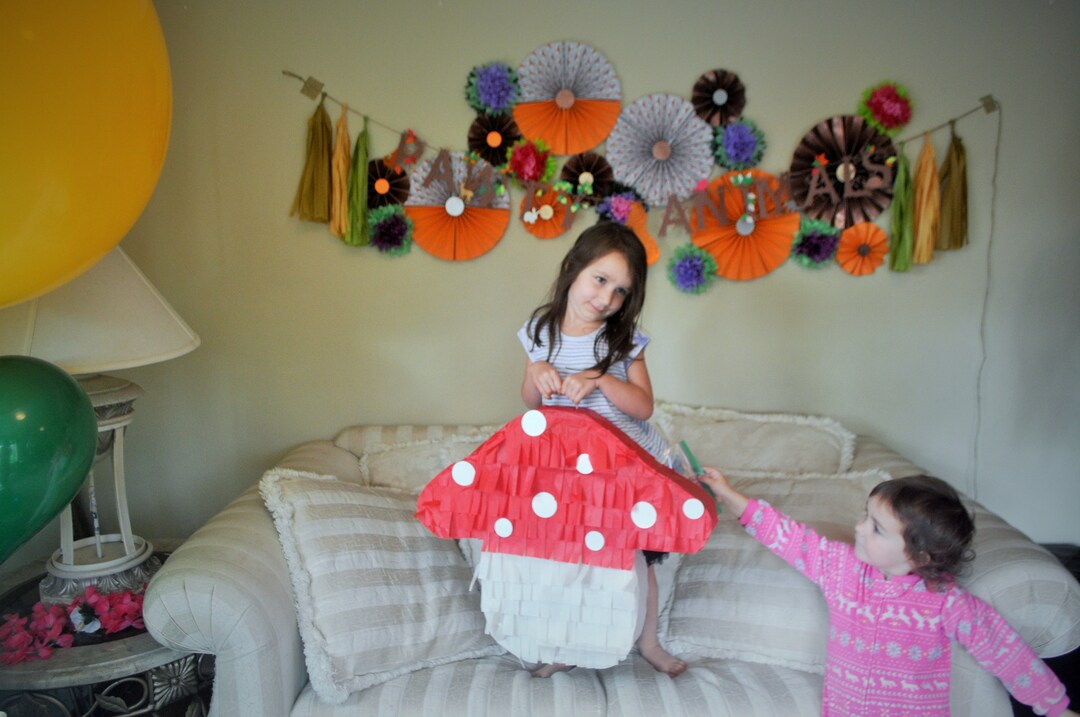 Mushroom Pinata Amanita Pinata Woodland Pinata Forest Party - Etsy