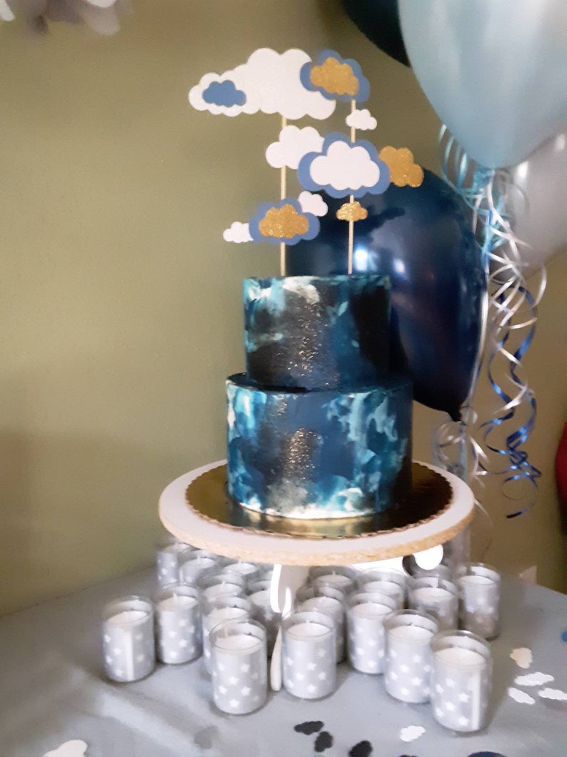 Shimmery Cloud Cake Topper Cloudy Sky Cake Topper Cloud | Etsy