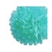Set of 6 Poms Shades of Aqua Pom Kit Tissue Paper Flower Pom Pom ...