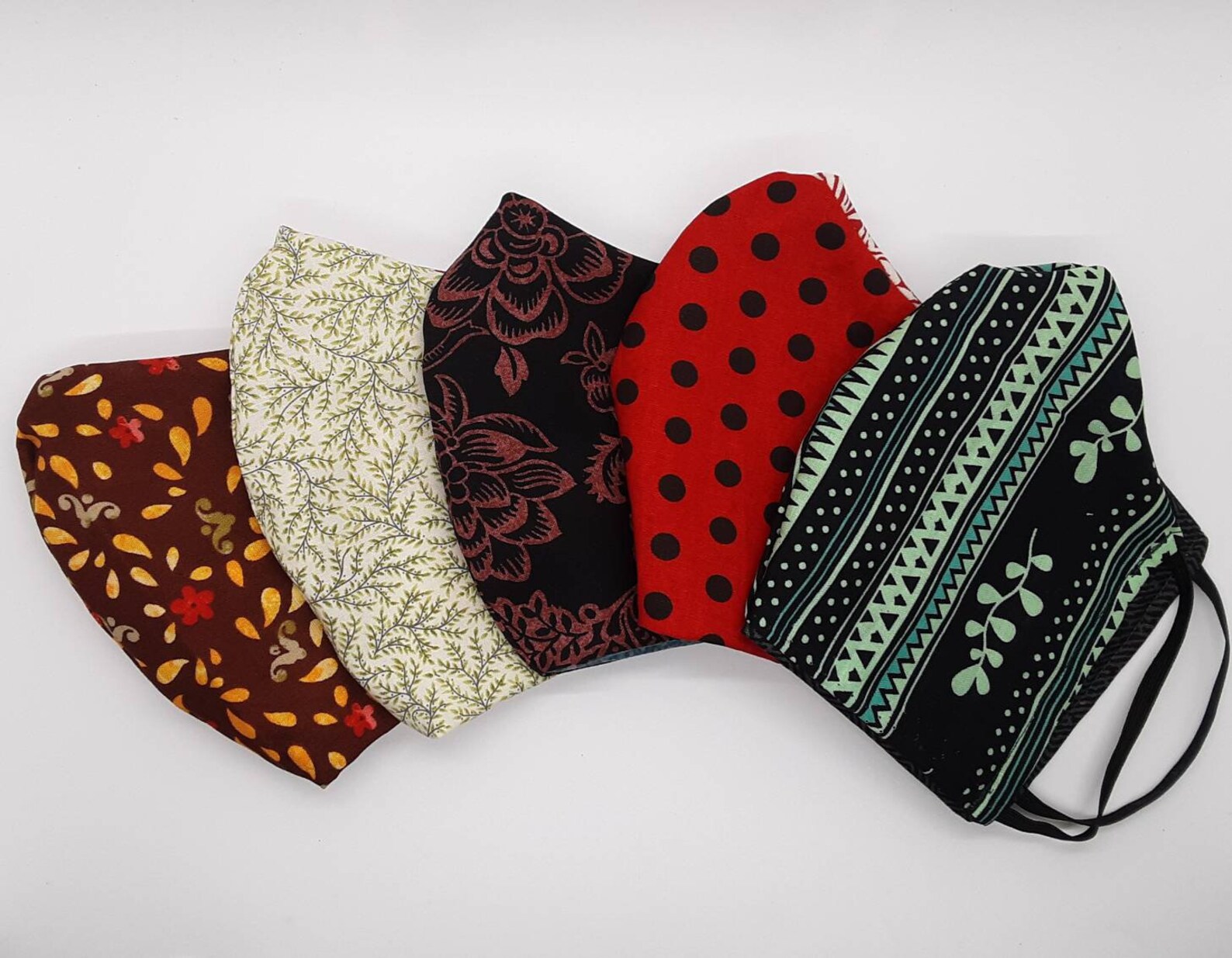 Low-Cost Random Pattern Face Mask Ear Loop or Ties Double | Etsy