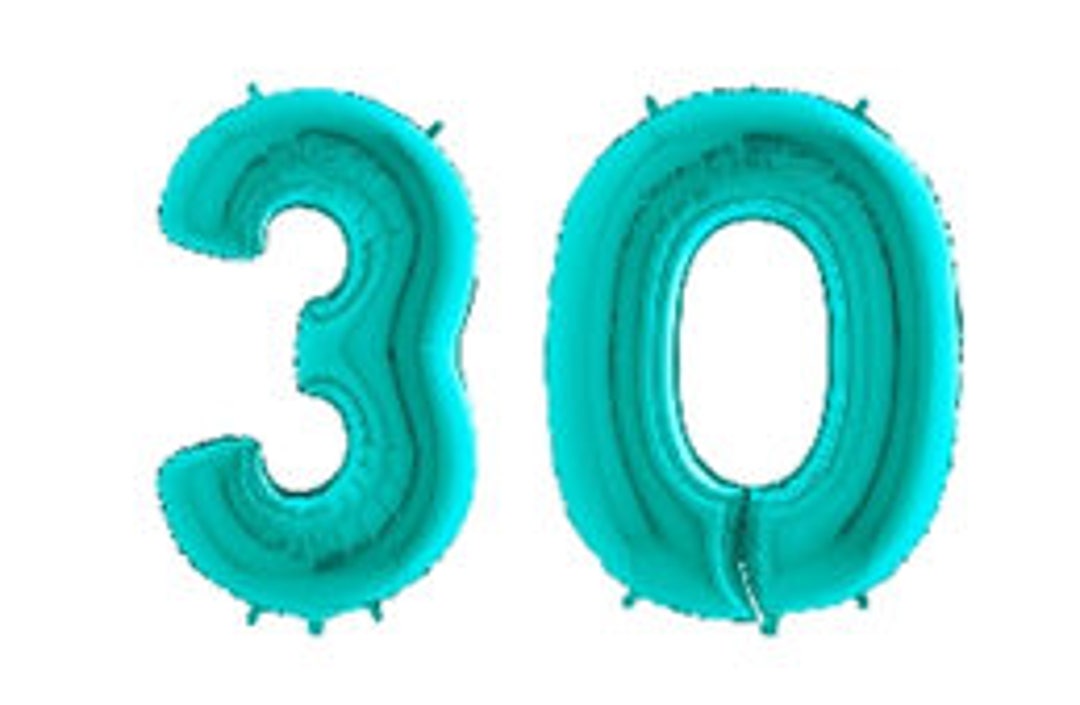 Giant Number Balloon Dark Aqua Number Turquoise Number Balloon Birthday ...