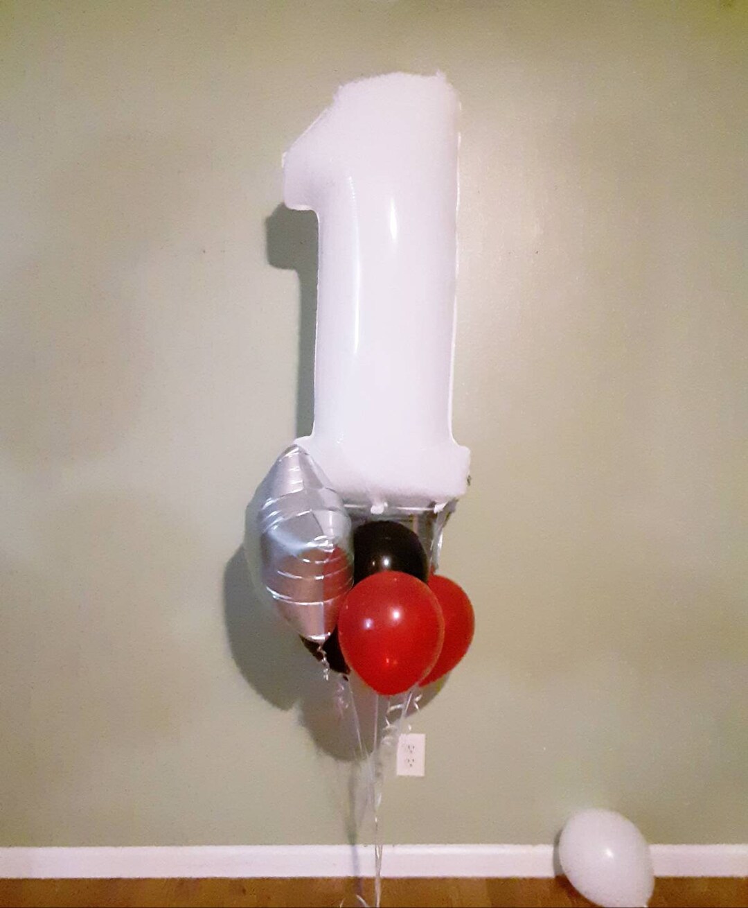 Giant White Number Balloon White Numbers Extra Bright - Etsy