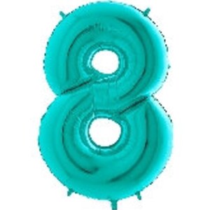 Giant Number Balloon Dark Aqua Number Turquoise Number Balloon Birthday ...