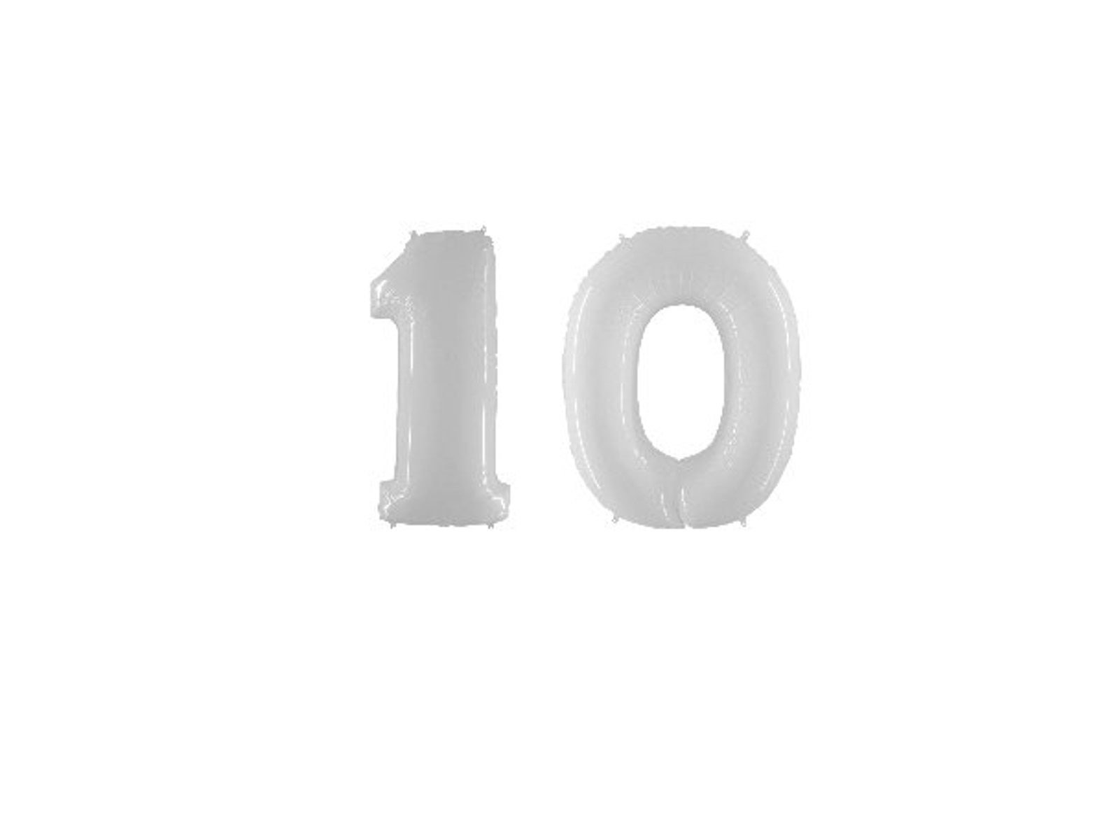Giant White Number Balloon White Numbers Extra Bright - Etsy