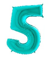 Giant Number Balloon Dark Aqua Number Turquoise Number | Etsy