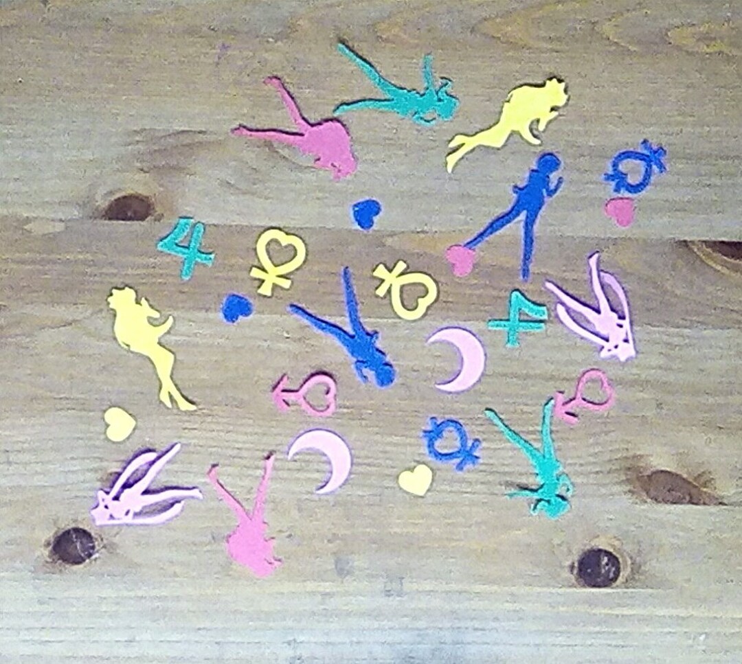 Sailor Moon Confetti Sailor Soldiers Confetti Sailor Scouts Table ...