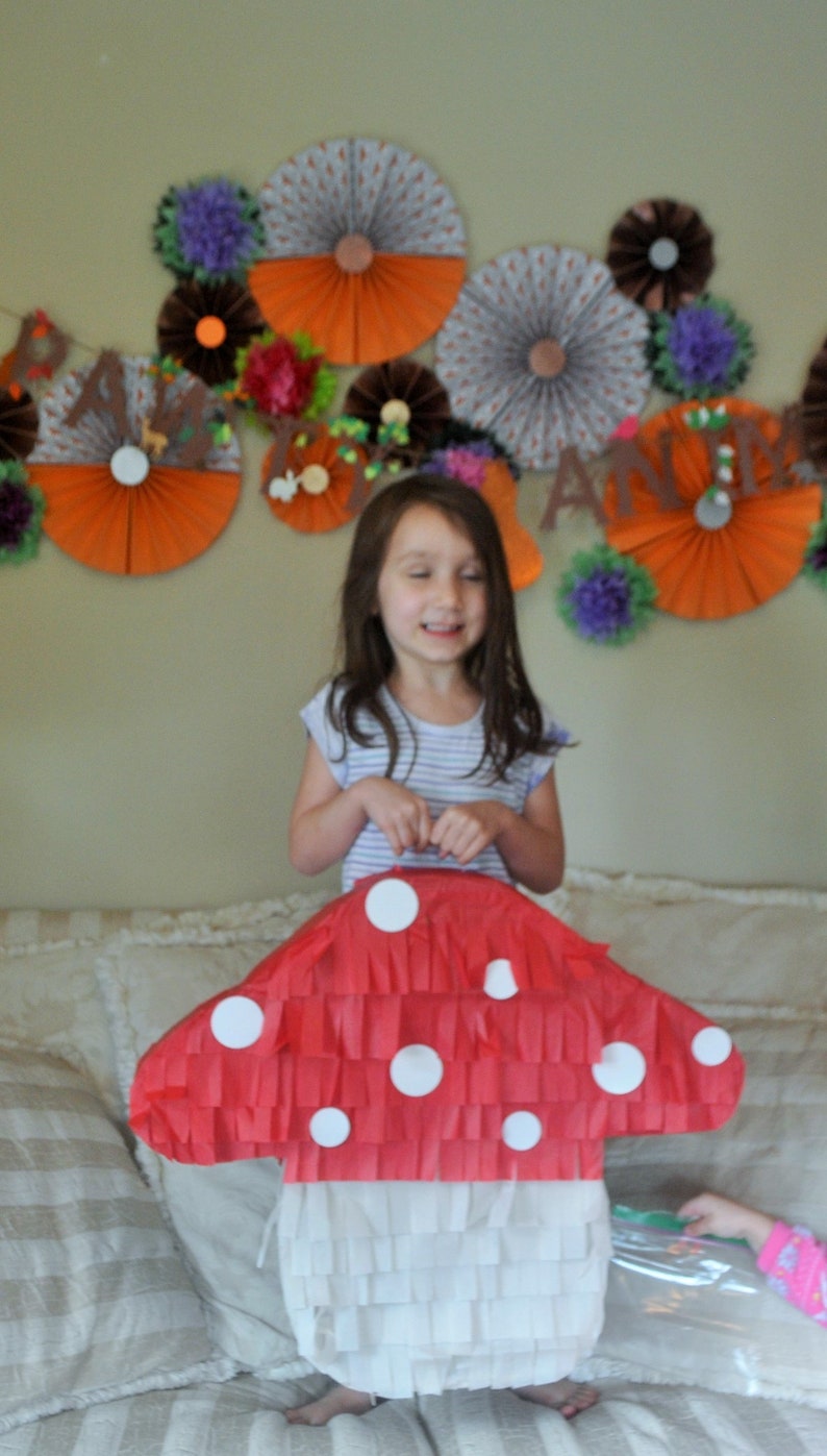 Mushroom Pinata Amanita Pinata Woodland Pinata Forest - Etsy
