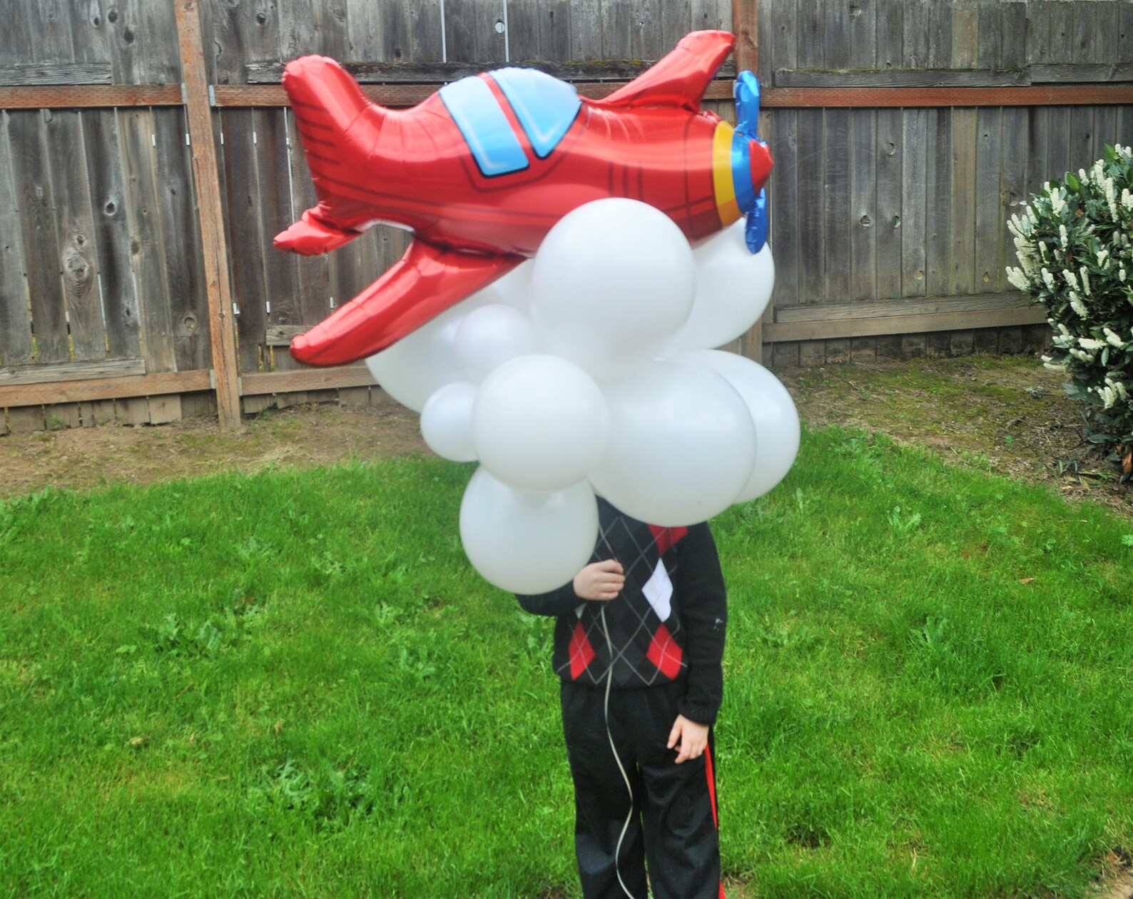Airplane and Clouds Balloon Kit Airplane Balloon Bon - Etsy