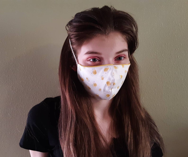 Low-Cost Random Pattern Face Mask Ear Loop or Ties Double | Etsy