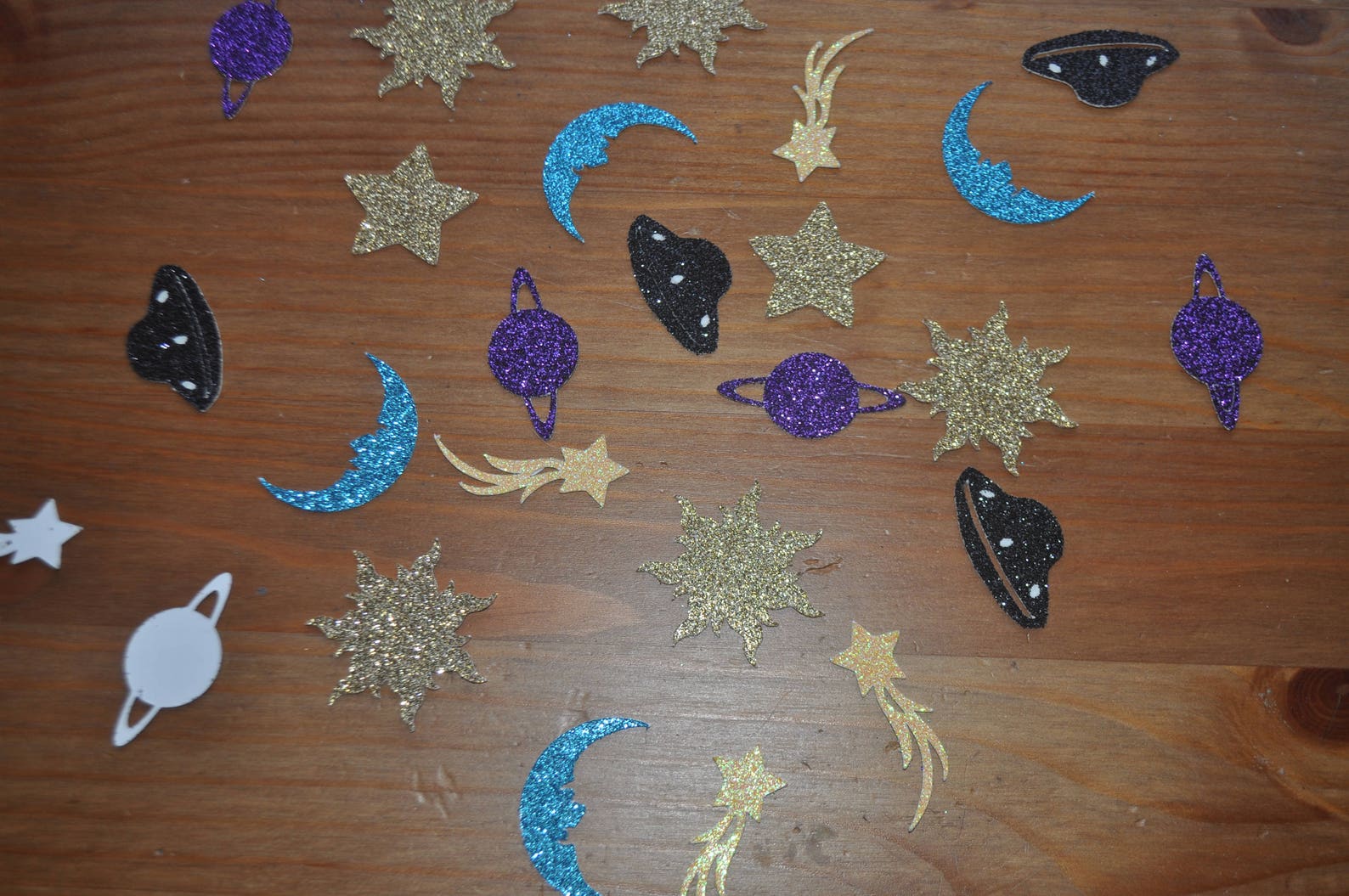 Outer Space Confetti 200 Pieces of Glittery Confetti Outer | Etsy