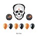 Skull Balloons Macabre Balloon Bouquets Halloween Decor Day of the Dead ...