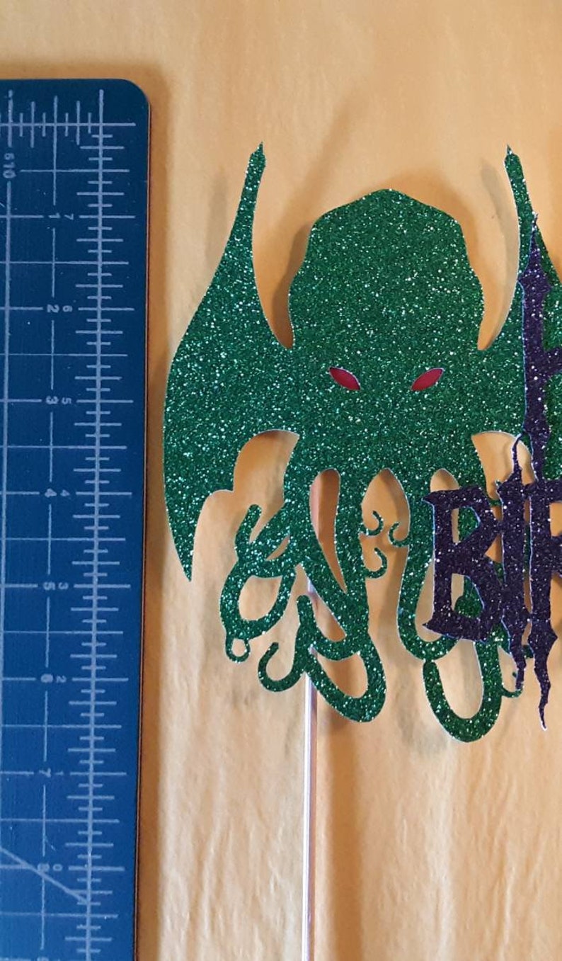 Cthulhu-inspired Cake Topper Octopus Cake Topper Lovecraft | Etsy