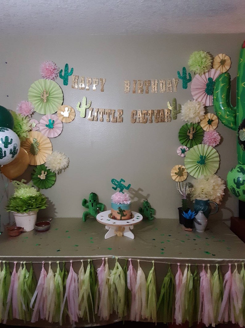 Cactus Birthday Banner Cactuar Birthday Banner - Etsy