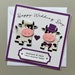 Personalised Cow Wedding Card With Cute Black and White Cows for Farmer ...