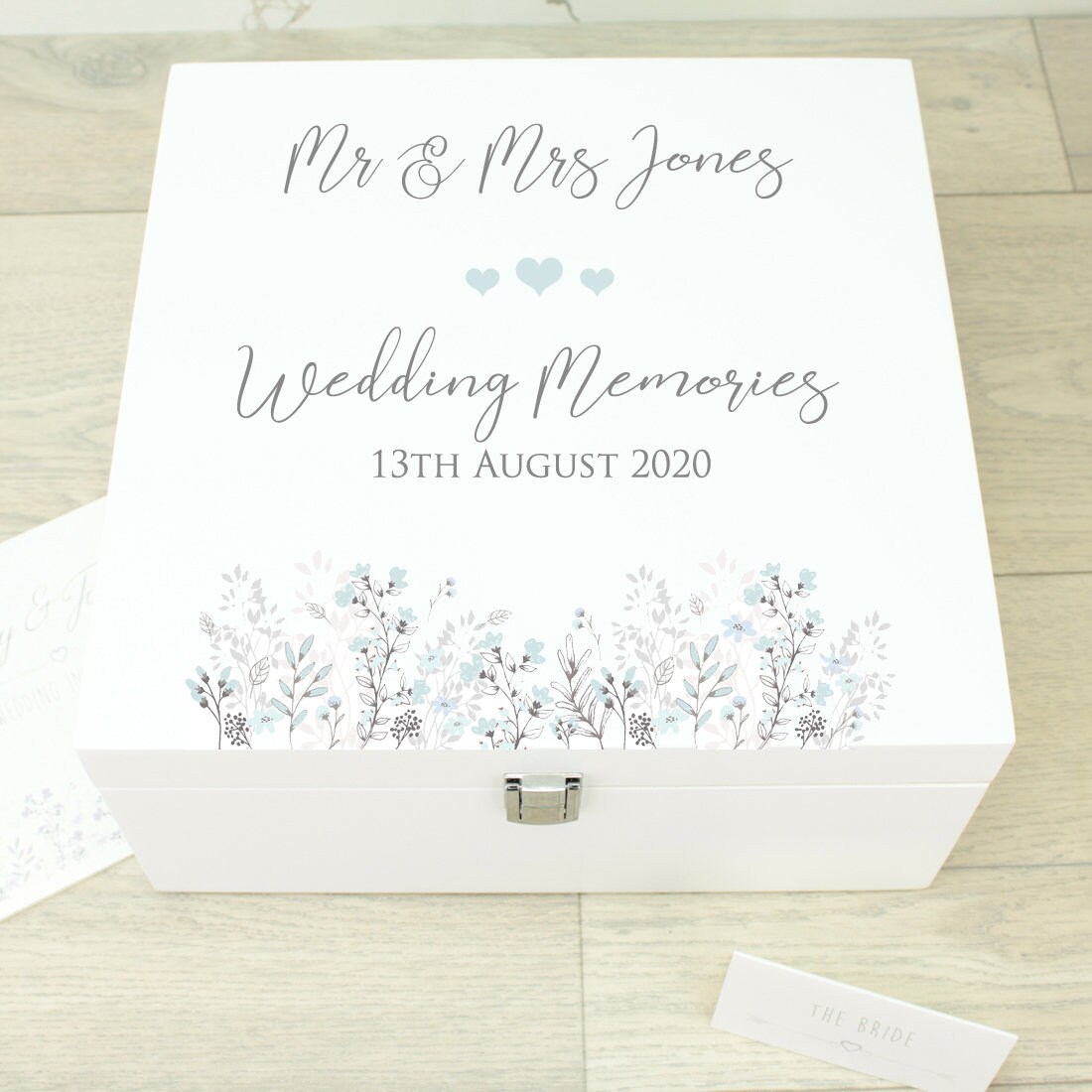 Personalised Emma Wedding Wooden Memory Keepsake Box - Etsy UK