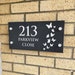 Personalised Butterfly Slate House Number or Name Wall Mounted Sign ...