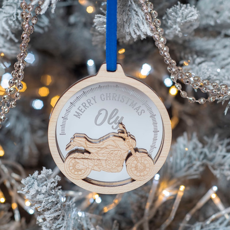Motorcycle Christmas Decorations - Etsy UK