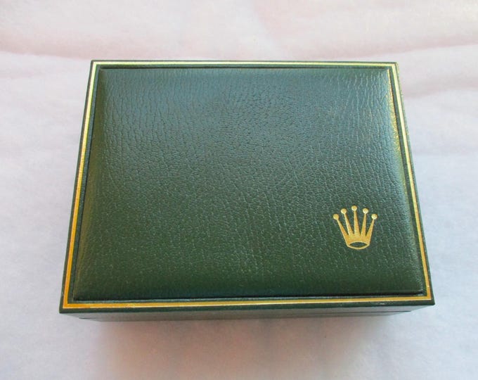 Rare Rolex Watch Box Green Leather Wood Vintage Switzerland - Etsy