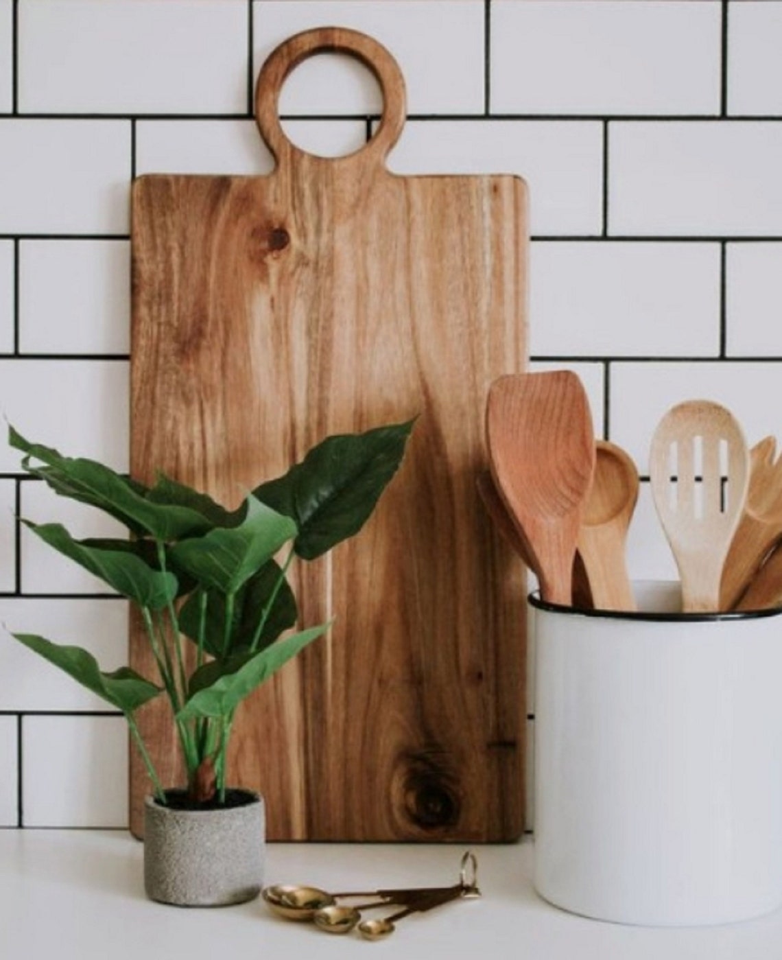 Wood Cutting Board With Handle Wood Serving Board Paddle - Etsy