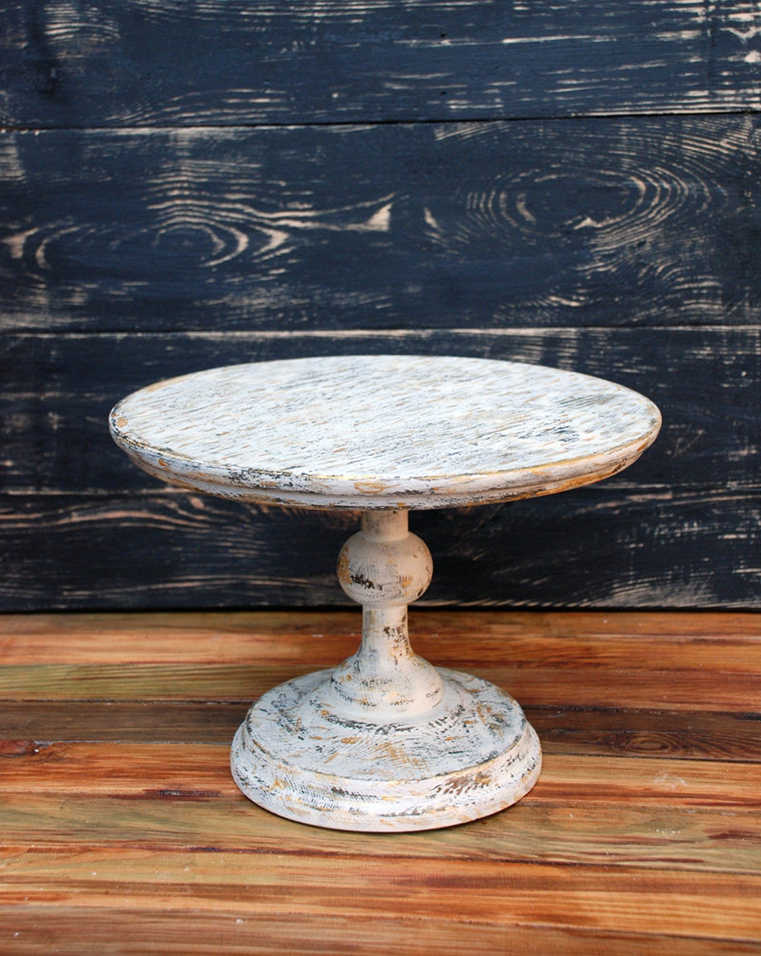 Wooden Cake Stand, Distressed Cake Stand, Wedding Cake Stand, Party ...