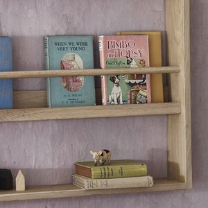 Oak Plate Rack, Plate Display Rack Oak Wall Shelf, Oak Mug Holder, Oak ...