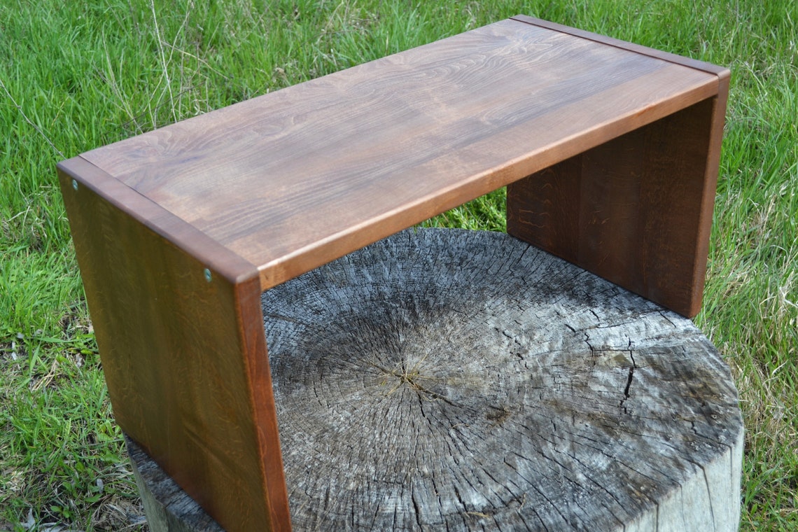 Wooden Sofa Side Table Chair Arm Rest Table Rustic Stylish - Etsy UK