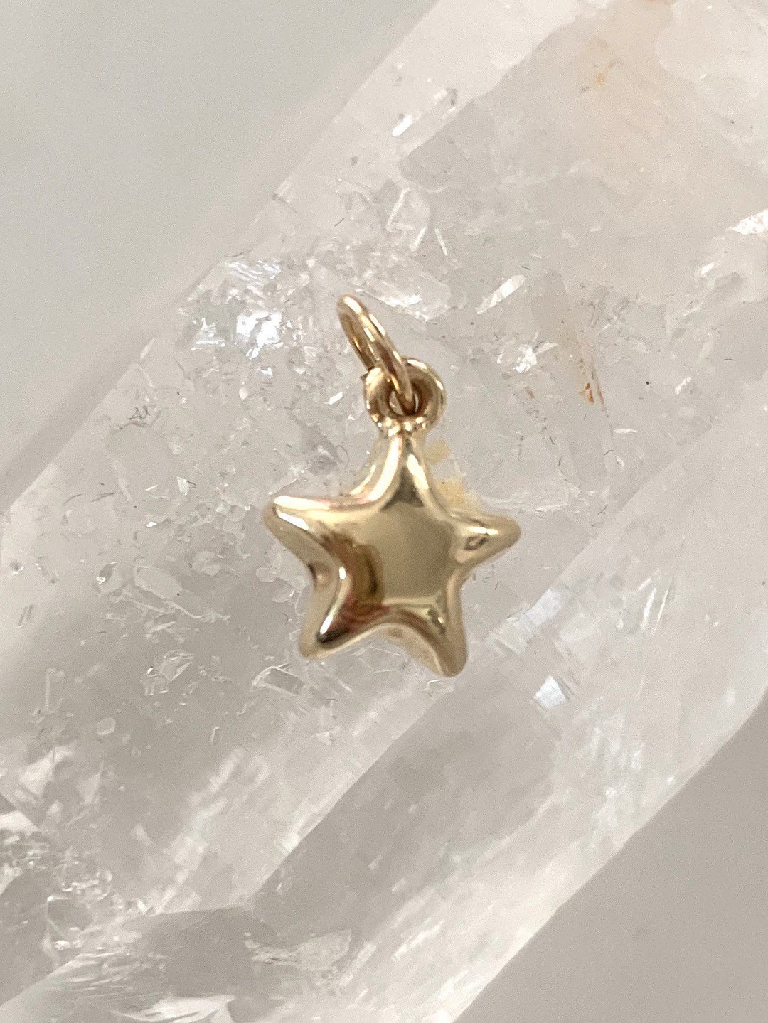 Gold Star Puffy Star Star Charm Gold Star Charm Star - Etsy