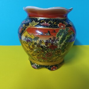 Small Fat Belly Raised Gold Vase - Hand Painted - (NBPE#1331) - Etsy