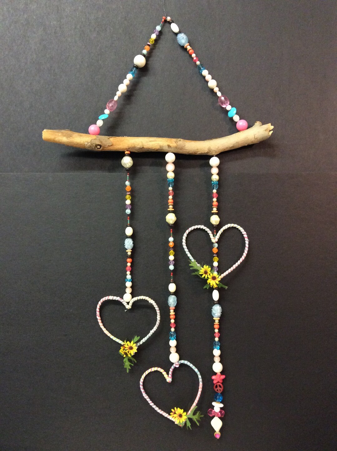 Handmade Hanging Hearts - Wall - Ceiling - Inside - Outside - New ...