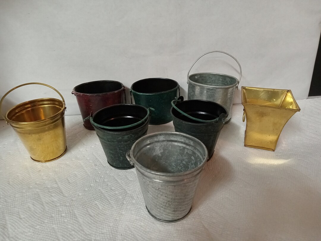 8 New Miniature Metal Containers - Crafters - (NBPE#1617) - Etsy