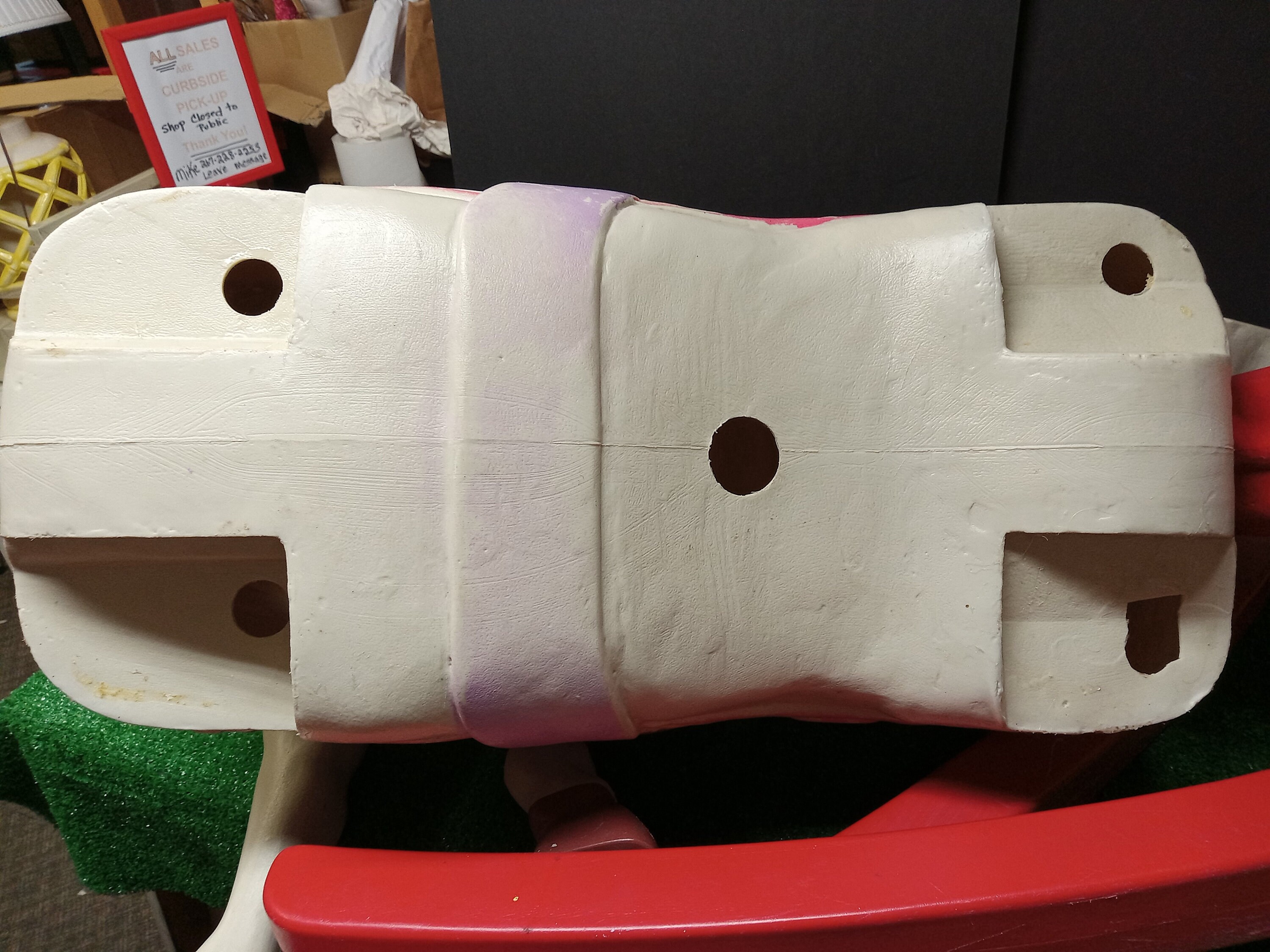 Vintage Full Size Heavy Plastic Rocking Carousel Horse - for Display ...