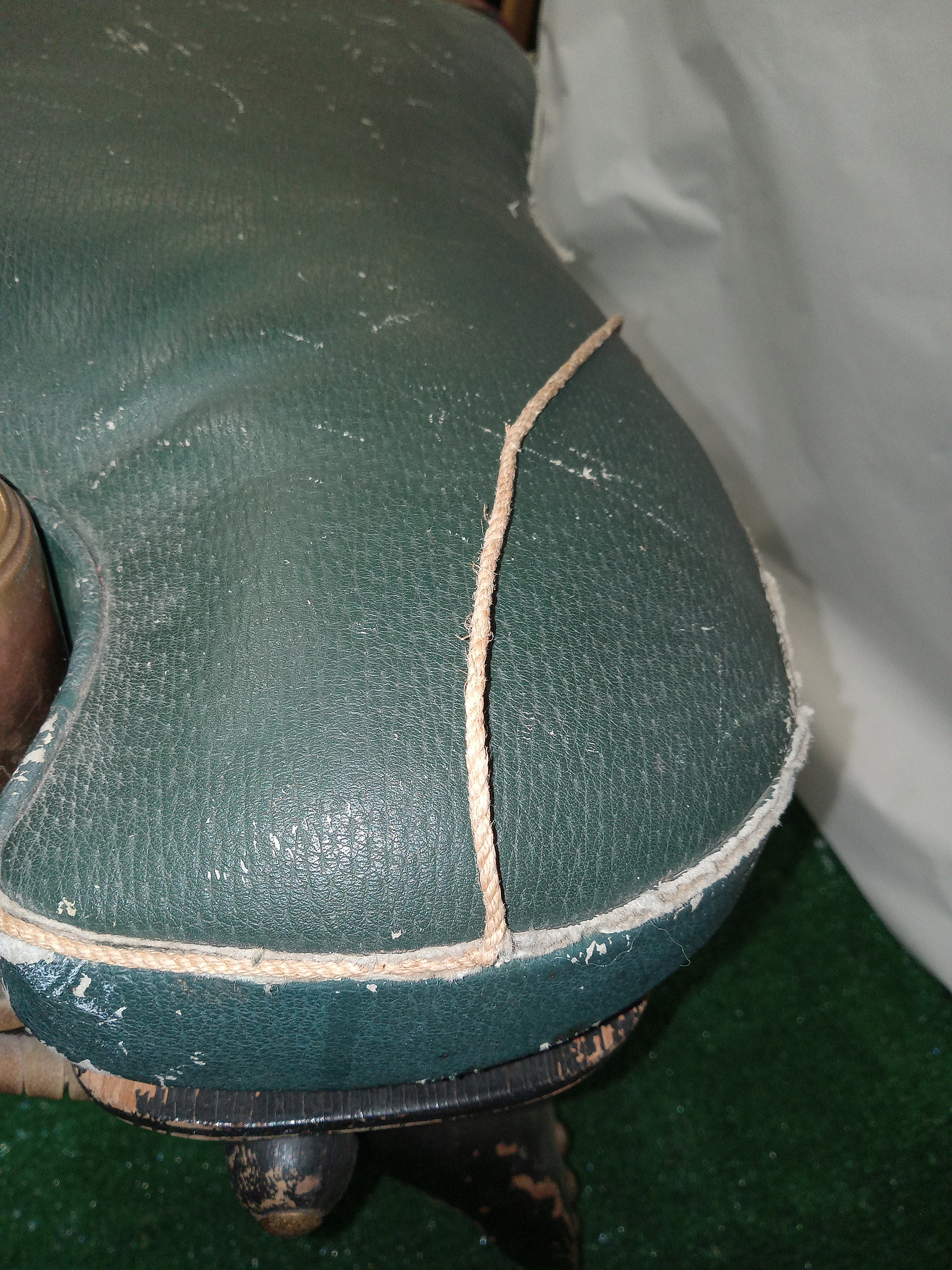 Vintage Middle Eastern Camel Saddle/foot Stool - Leather, Wood ...
