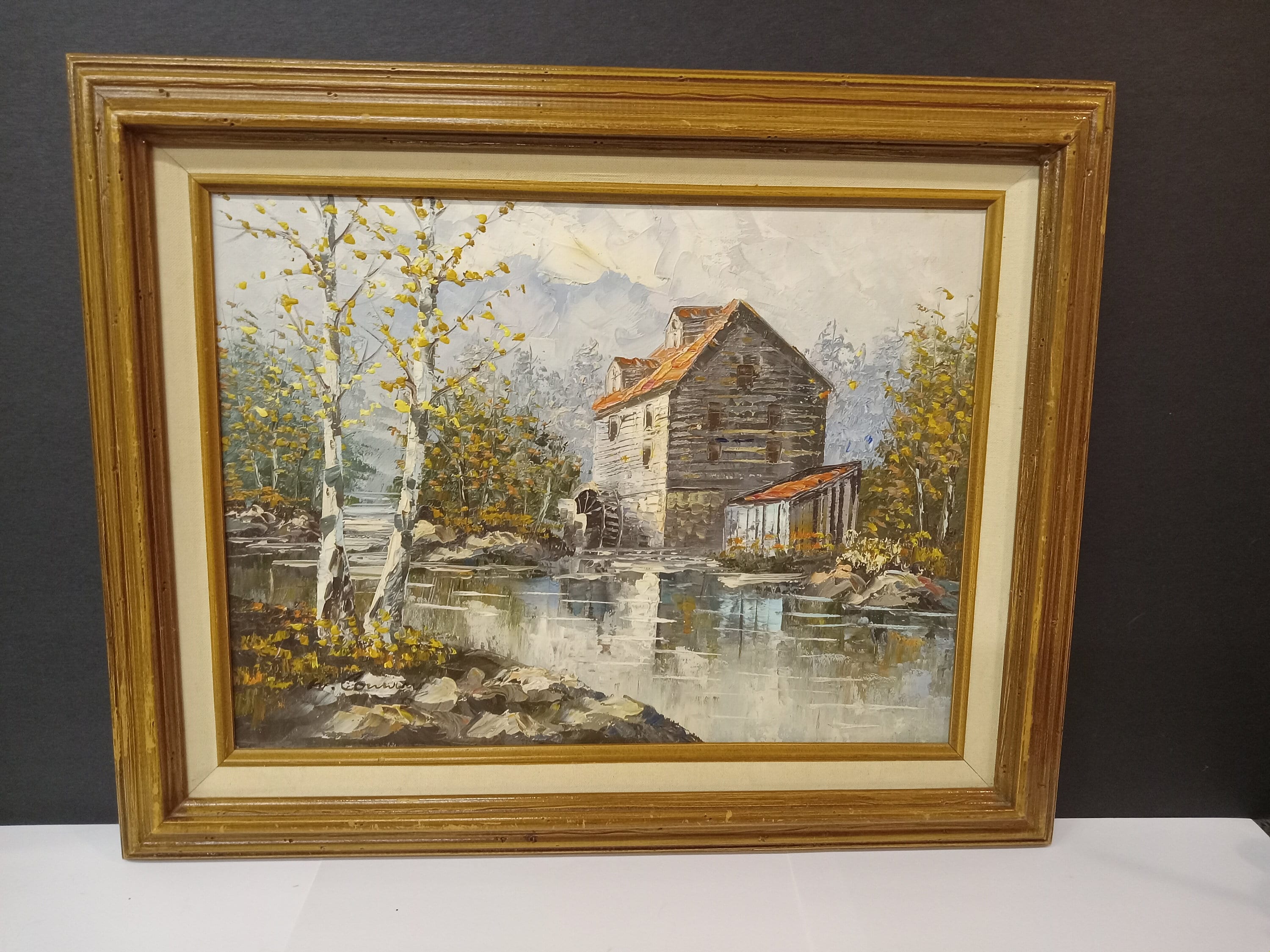 Signed Oil - W. Conway - 1892-1949 - the Century Mill - Mint - (NBPE#1M ...