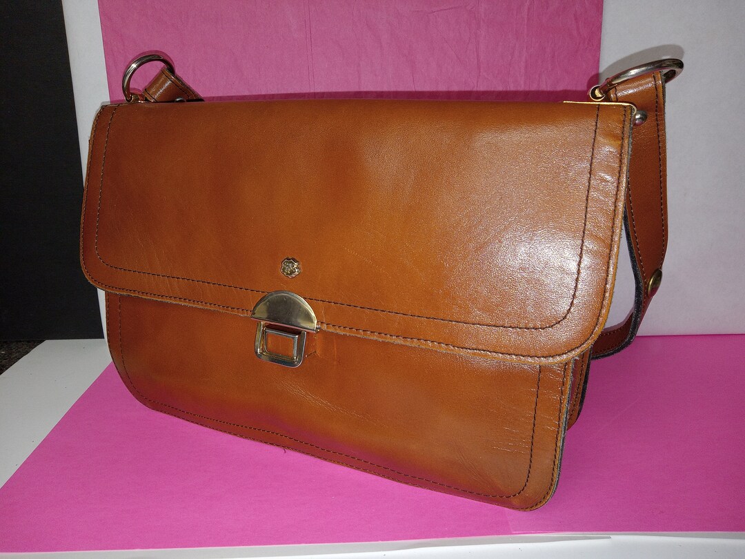 Vintage John Romain - Snap Adjustable - Brown Leather Purse - (NBPE ...