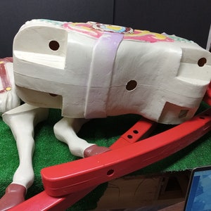 Vintage Full Size Heavy Plastic Rocking Carousel Horse - for Display ...