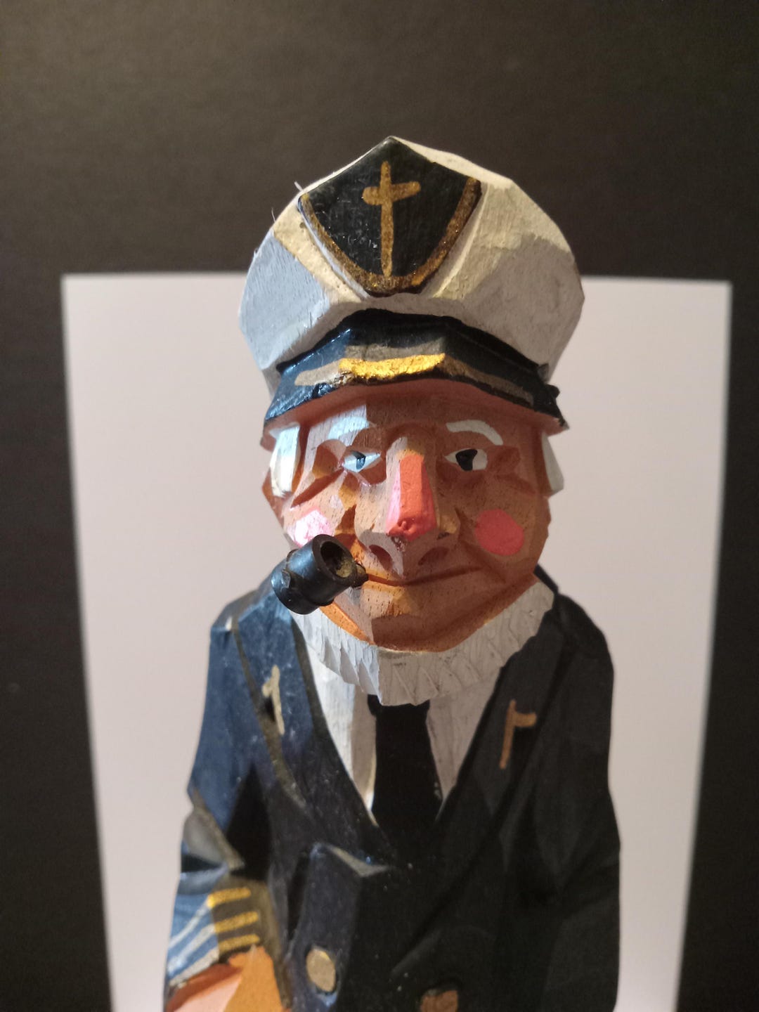 Vintage Hand Carved Wooden Peg Leg Captain - (NBPE#2745) - Etsy